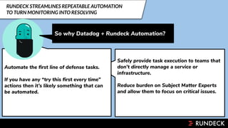 Datadog + Rundeck at DASH 2020 | PDF