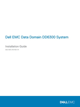 Data EMC Data domain DD6300 System | PDF