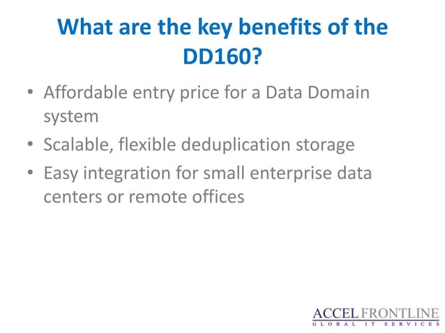 Accel - EMC - Data Domain Series | PPTX