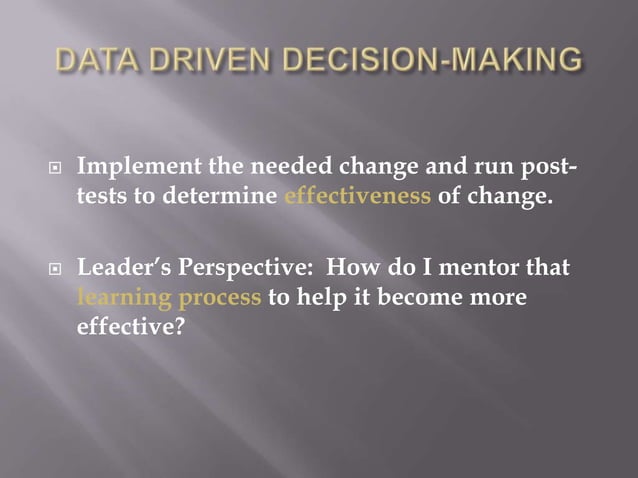 Data Driven Decision Making Presentation | PPTX