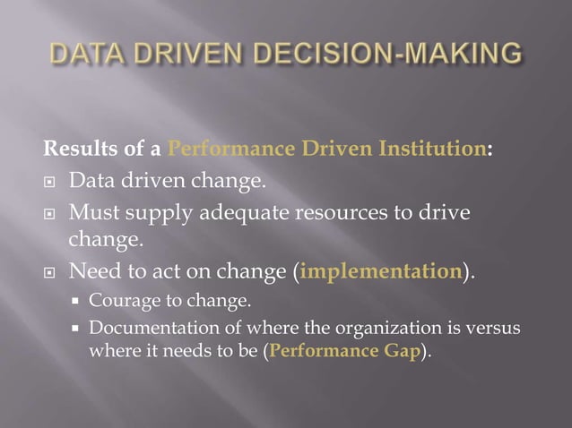 Data Driven Decision Making Presentation | PPTX