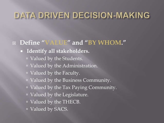 Data Driven Decision Making Presentation | PPTX