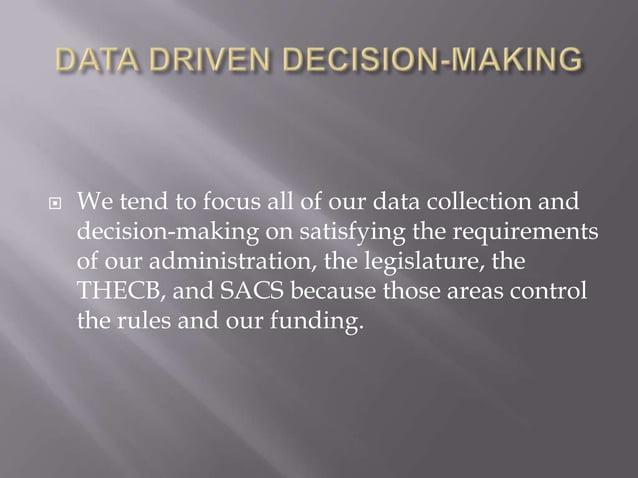 Data Driven Decision Making Presentation | PPTX