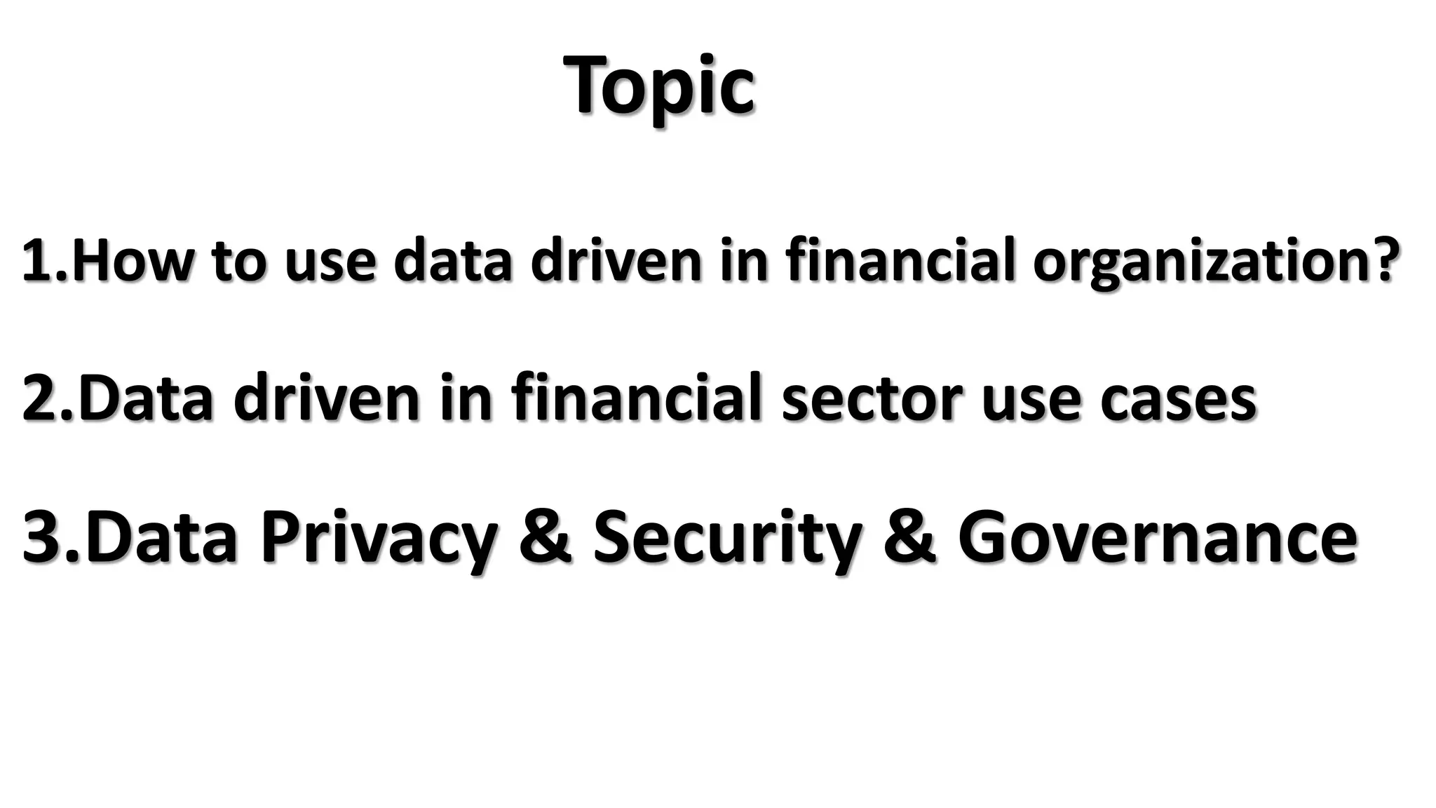 Data driven financial sector 2020 | PDF
