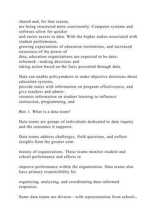 Data Driven Instructional Decision MakingA framework.docx