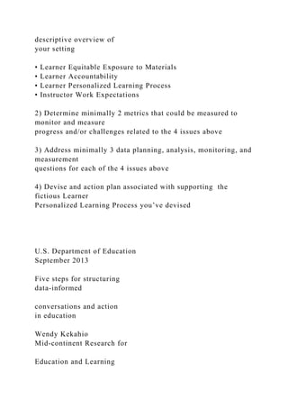 Data Driven Instructional Decision MakingA framework.docx