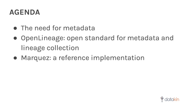 Data pipelines observability: OpenLineage & Marquez | PPT