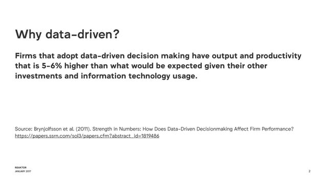 Data-driven leadership culture | PPT