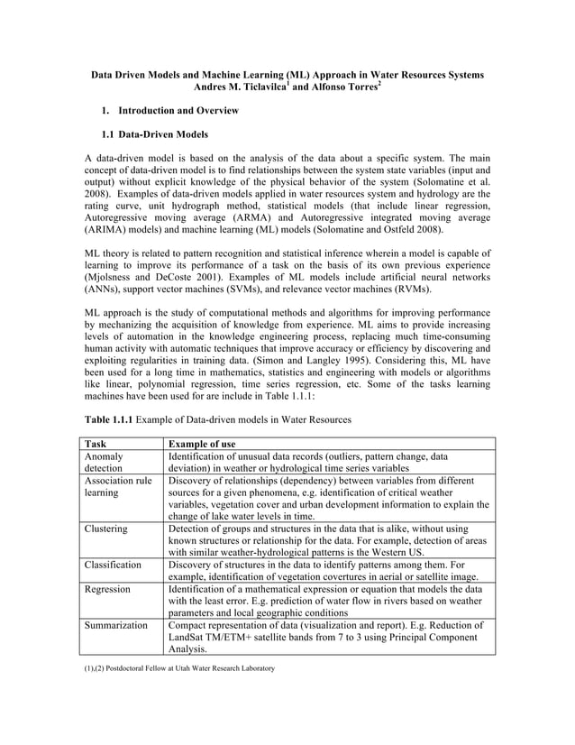 Data driven models and machine learning | PDF | Technology Industry | Industries