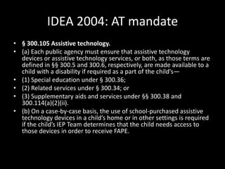 Data Driven Problem Solving Assistive Technology Practices Jan 2010 | PPT