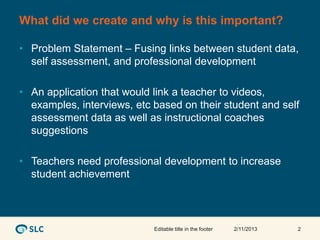 Data Driven Professional Development | PPTX