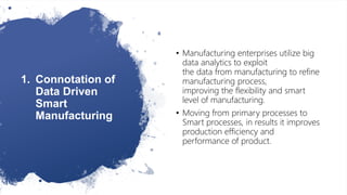 Data driven smart manufaturing | PPTX