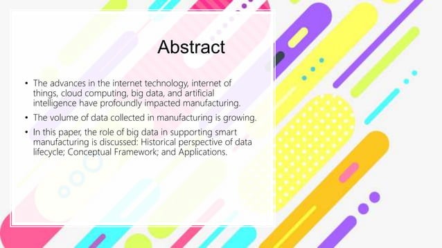 Data driven smart manufaturing | PPTX | Internet | Computing