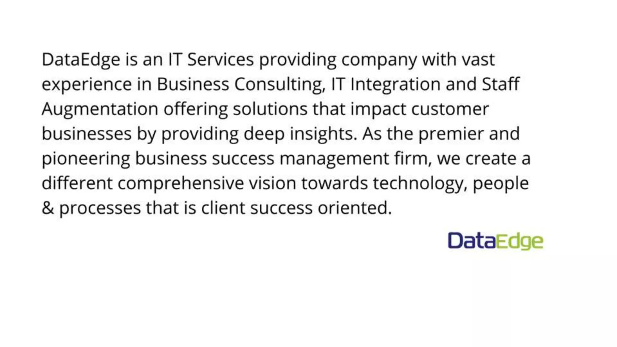 Dataedge | PPTX | Cloud Computing | Internet