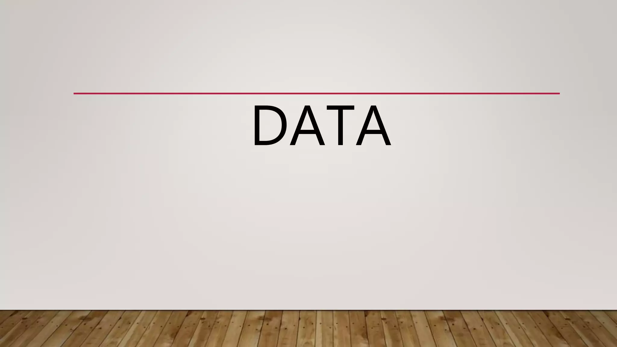Types of Data & Different Databases | PPT Types of Data & Different Databases | PPT
