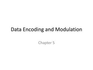 Data encoding and modulation | PPTX