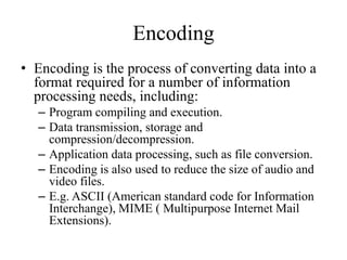 Data encoding and modulation | PPTX