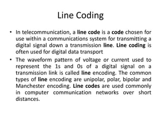 Data encoding and modulation | PPT