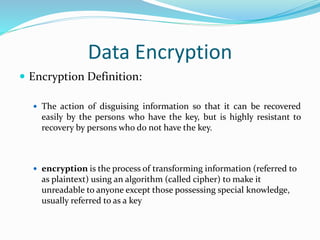 Data encryption | PPTX