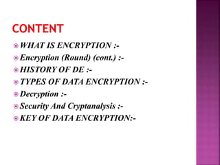 Data encryption | PPT