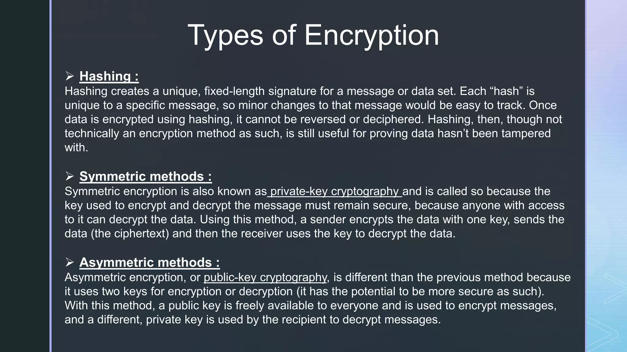 Data encryption | PPTX | Information and Network Security | Computing