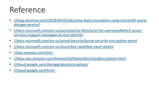 Data Encryption - Azure Storage Service | PPTX