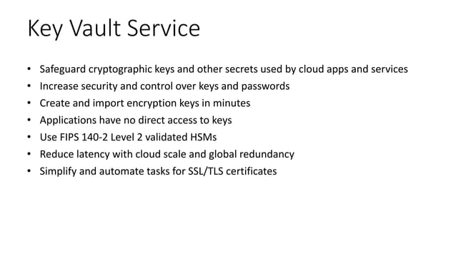 Data Encryption - Azure Storage Service | PPTX