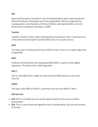 Data encryption algorithm(edit) | PDF