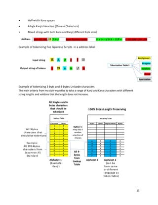 Data encryption and tokenization for international unicode | PDF