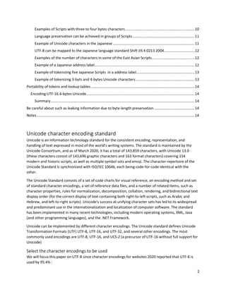 Data encryption and tokenization for international unicode | PDF