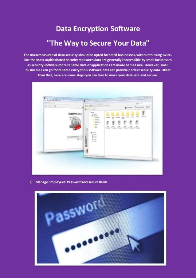 Data encryption software