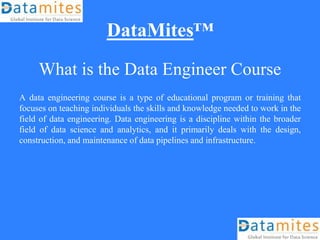 Data Engineer Course In Bangalore-October | PPTX