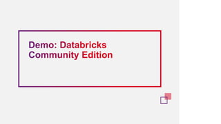 Data Engineering A Deep Dive into Databricks | PPTX