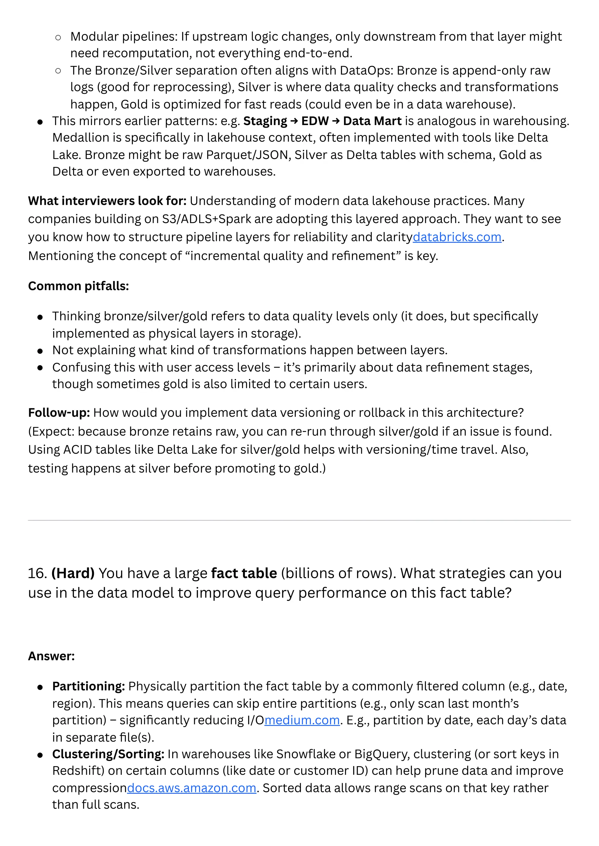 Data Engineering Interview Questions & Answers Data Modeling (3NF, Star, Vault, Medallion).pdf