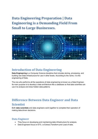 Data Engineering Preparation | PDF