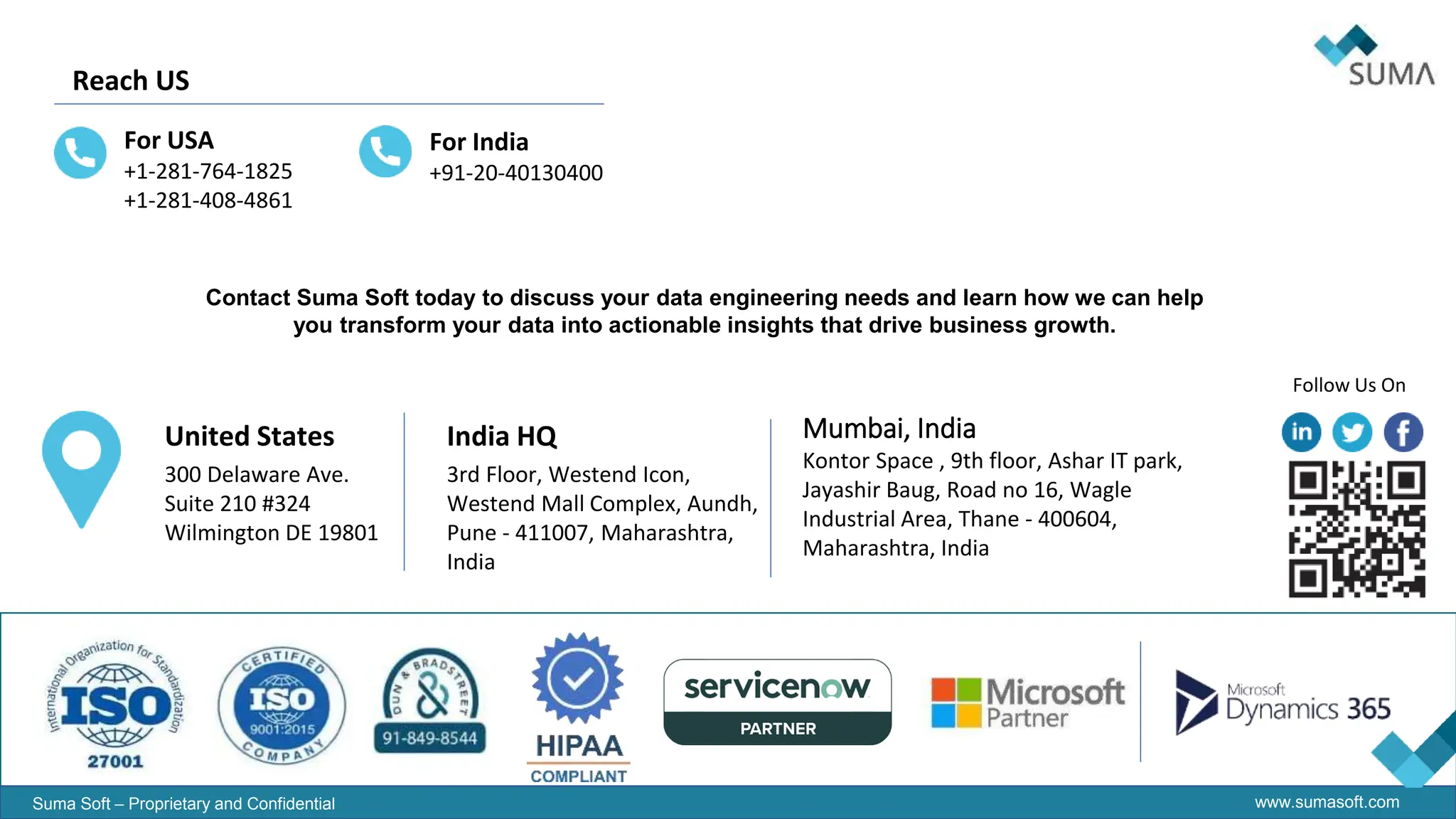 Data engineering services provided by Suma Soft | PPT