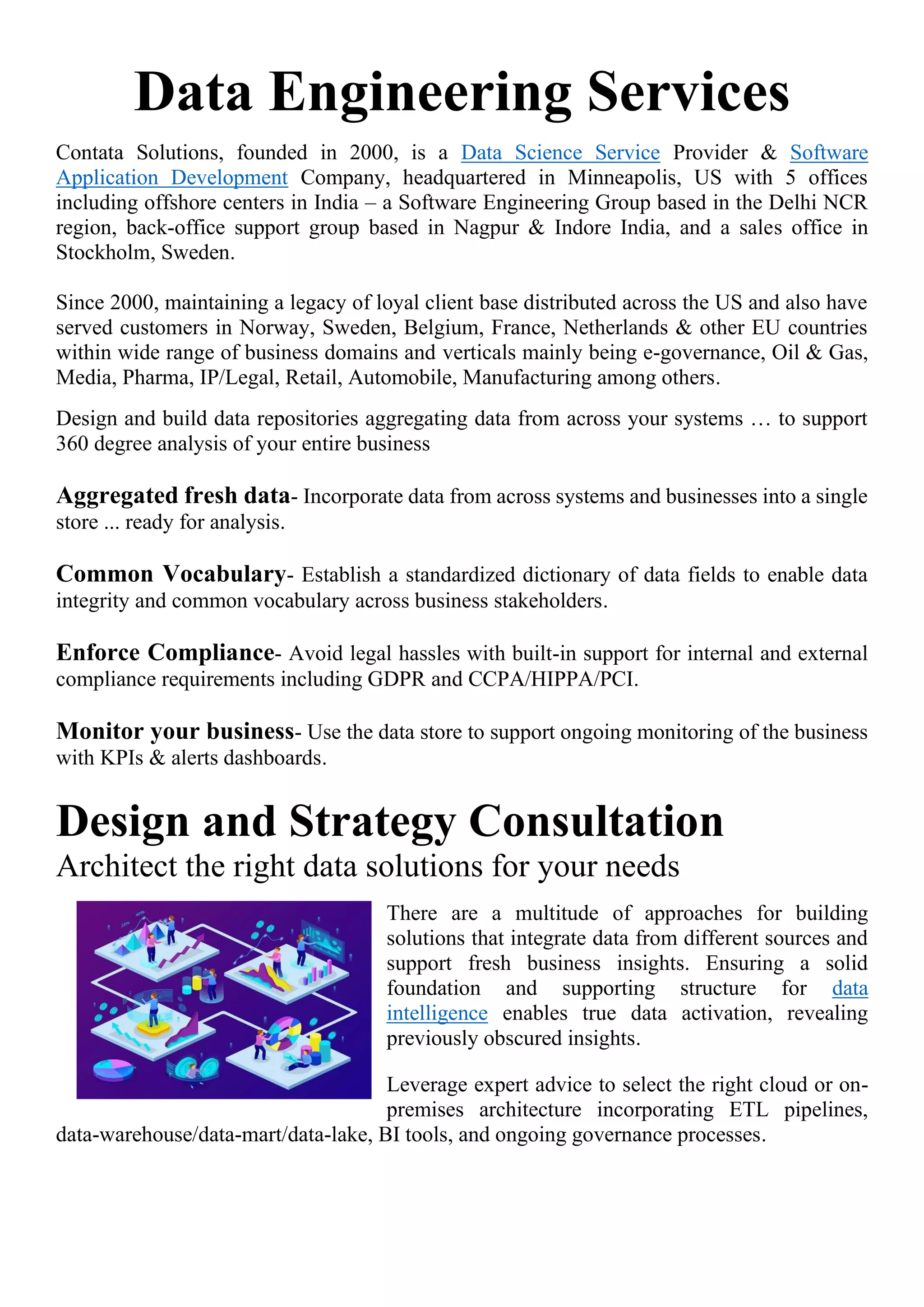 Data Engineering Services-Contata Solutions.pdf | Cloud Computing | Internet