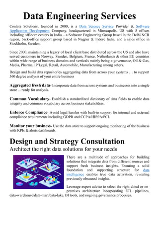 Data Engineering Services-Contata Solutions.pdf | Cloud Computing ...