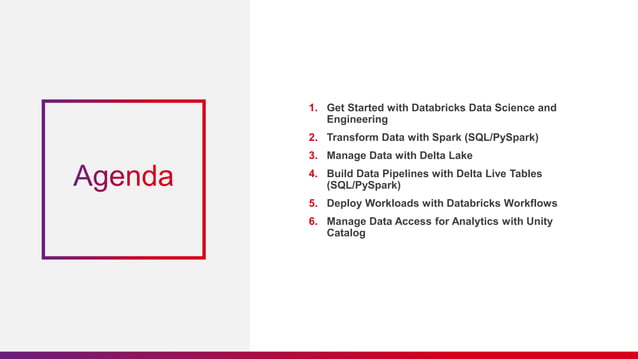 Data Engineering with Databricks Presentation | PPTX