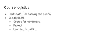 Data engineering zoomcamp introduction | PDF