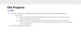 Data Engineer's Lunch #54: dbt and Spark | PPTX