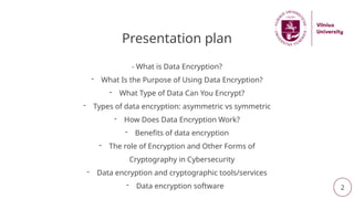 The role of encryption and forms of cryptography | PPT