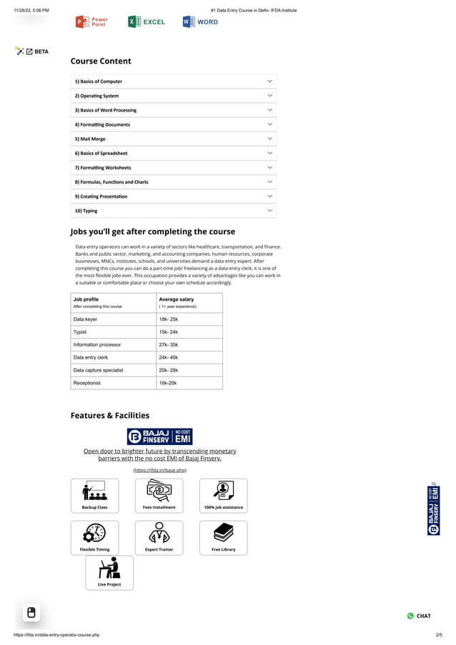 Data Entry Course in Delhi- IFDA Institute.pdf