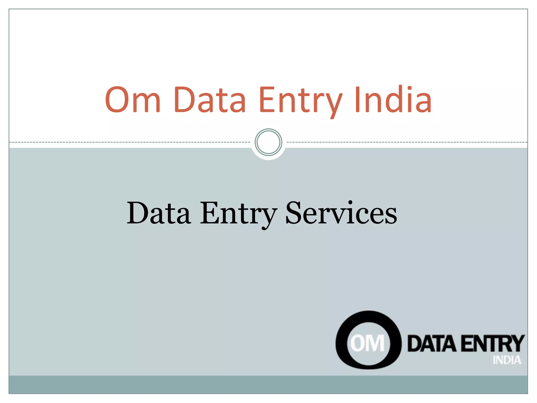 Data entry india | PPTX