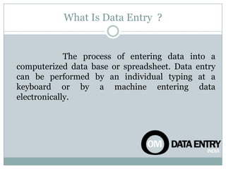 Data entry india | PPTX