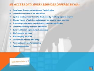 Data entry india bpo - Outsource Data Entry India | PPT