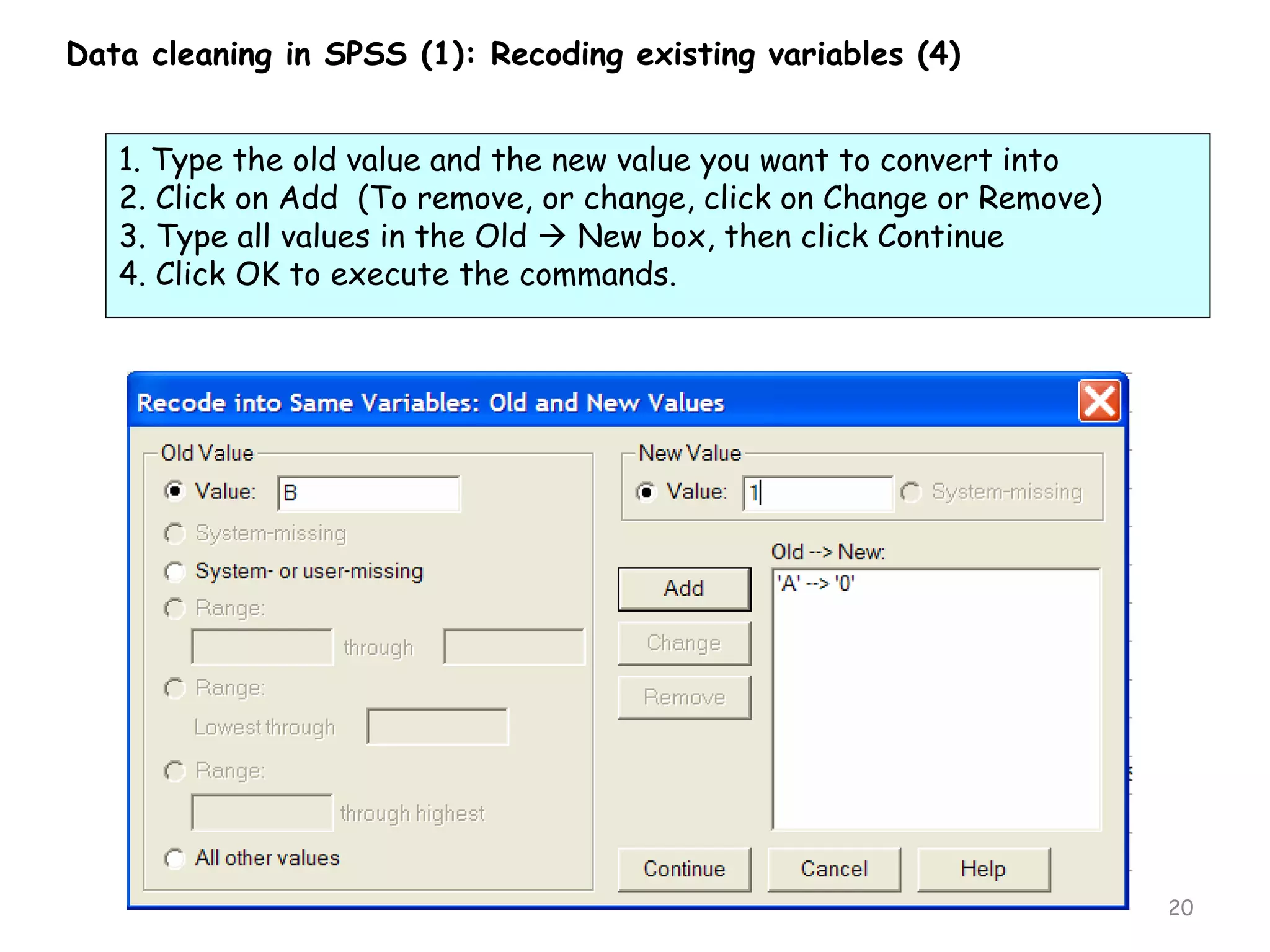 Data entry in Excel and SPSS | PPTX