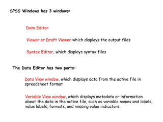Data entry in Excel and SPSS | PPTX