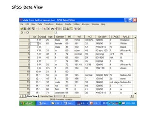 Data entry in Excel and SPSS | PPTX