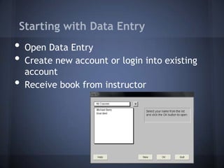 Data entrypresentation | PPTX | Technology & Computing
